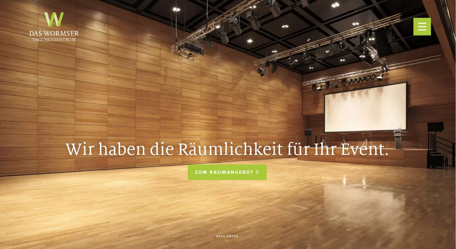 Wormser Tagungszentrum mit eigener Homepage! - degefest